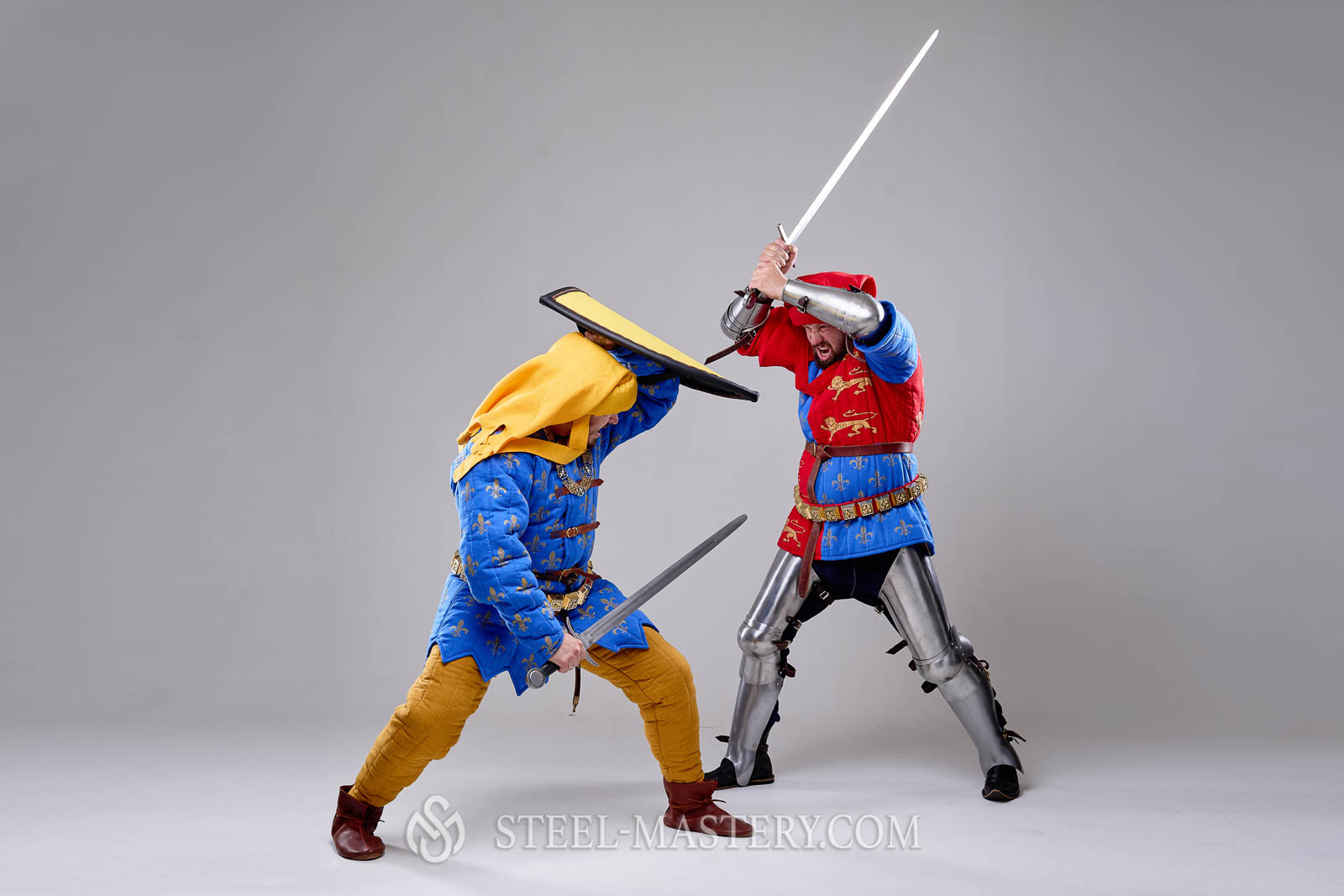 Costume of French knight from Battle of Poitiers, stylization
