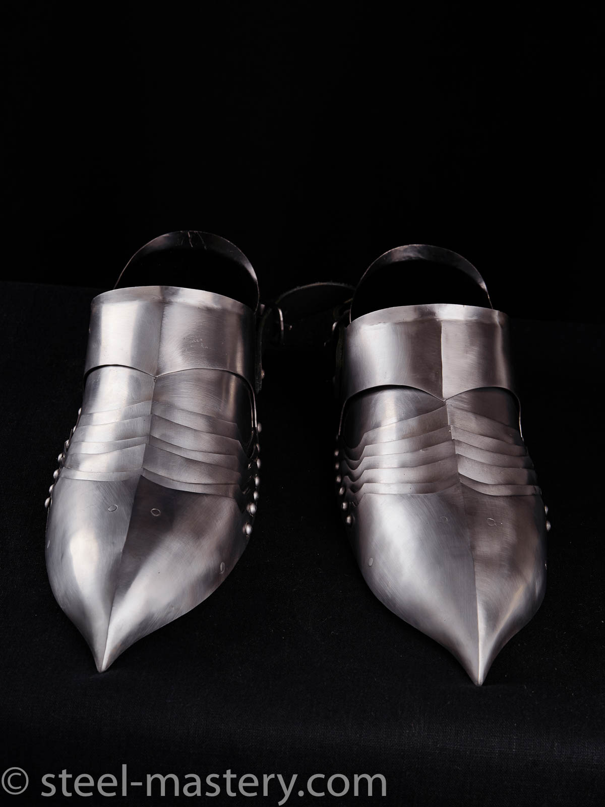 German gothic sabatons, stainless steel