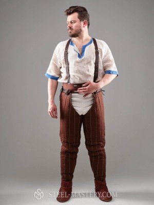 Padded chausses — medieval padded leg arming accessories | Steel Mastery