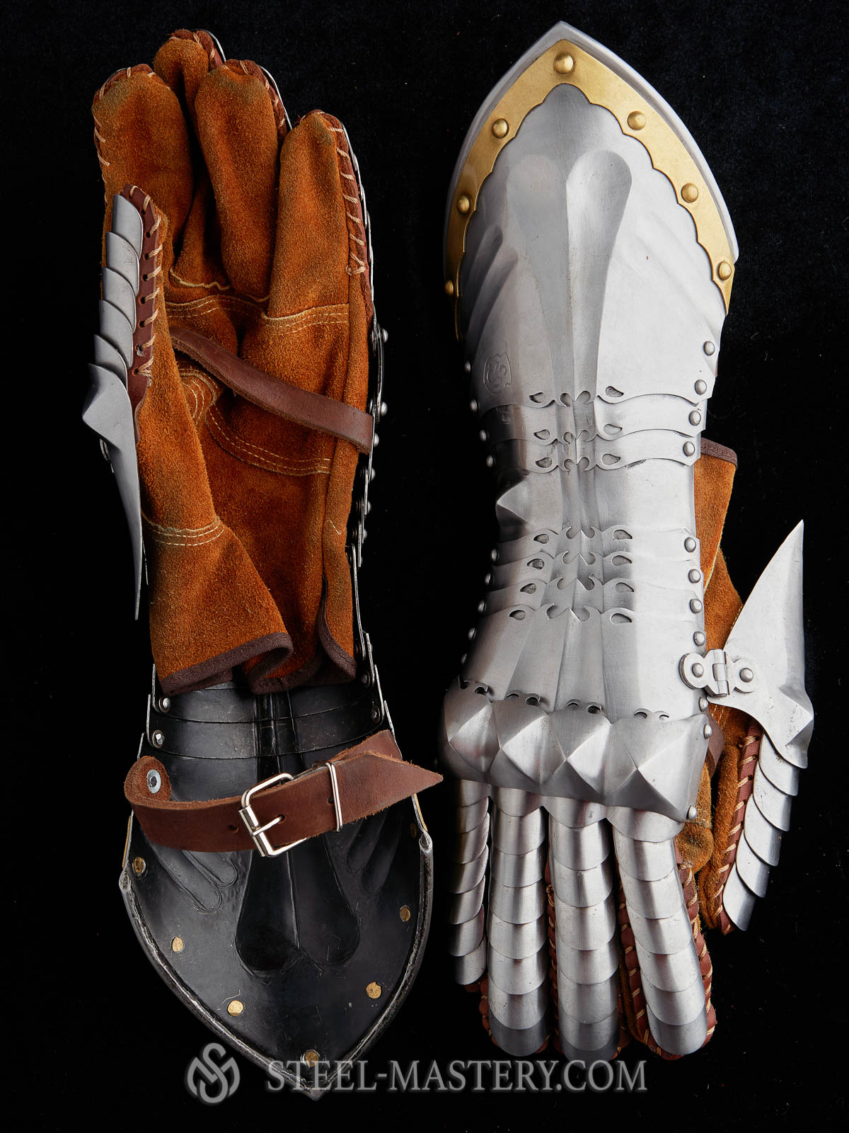 Metal fingered and mitten gauntlets Photogallery made by Steel-mastery.com