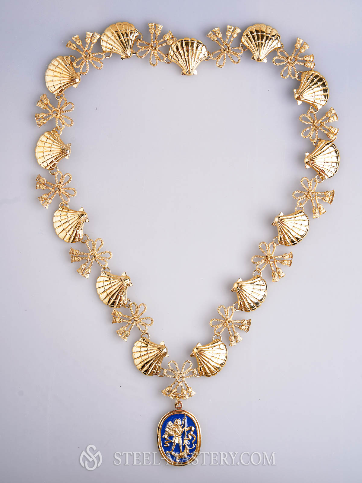 Medieval Knight collar Photogallery made by Steel-mastery.com