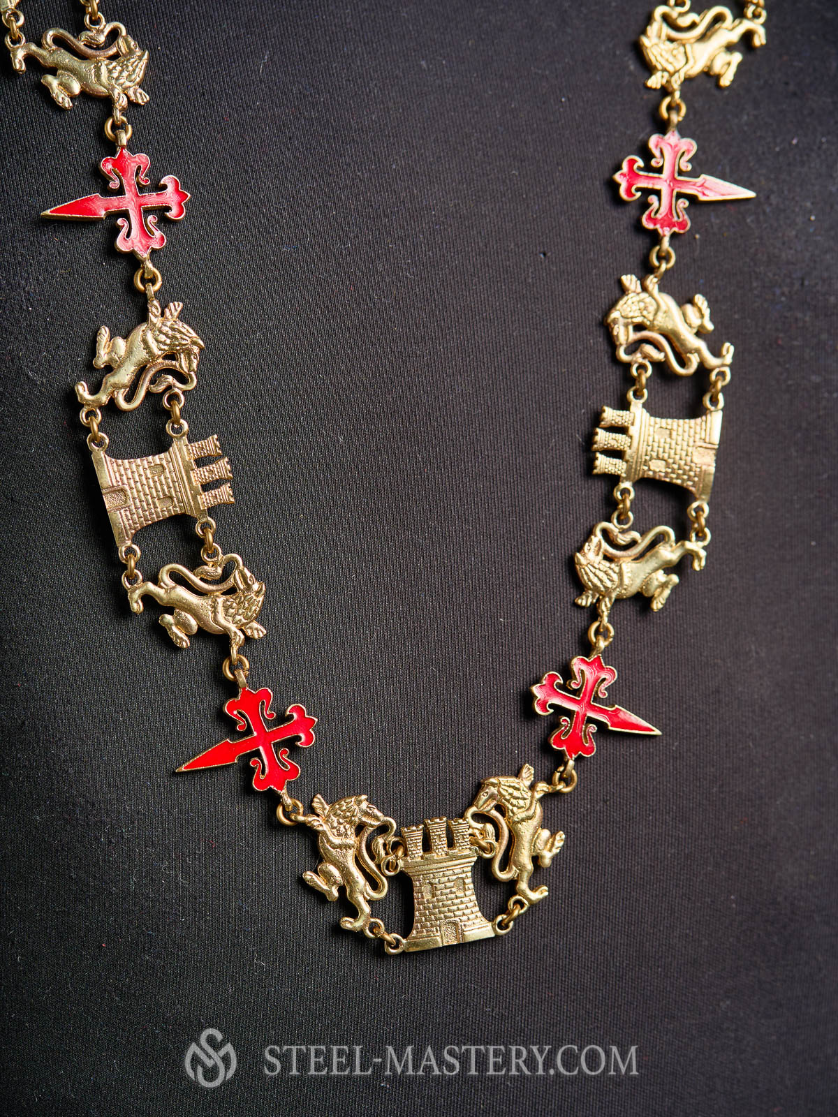 Medieval Knight Collar Photogallery made by Steel-mastery.com